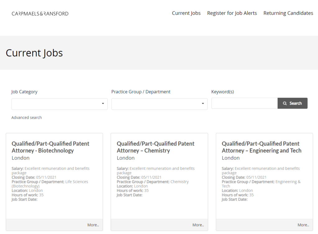 Carpmaels & Ransford - Jobtrain