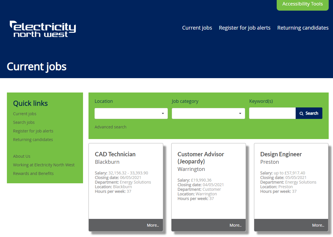 Electricity North West - Jobtrain